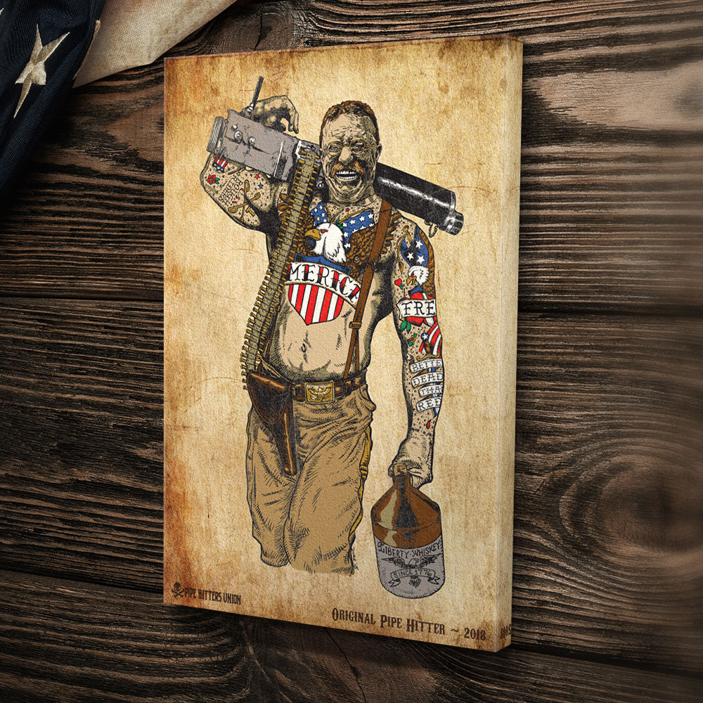 Original Pipe Hitter - Teddy - Canvas– Pipe Hitters Union